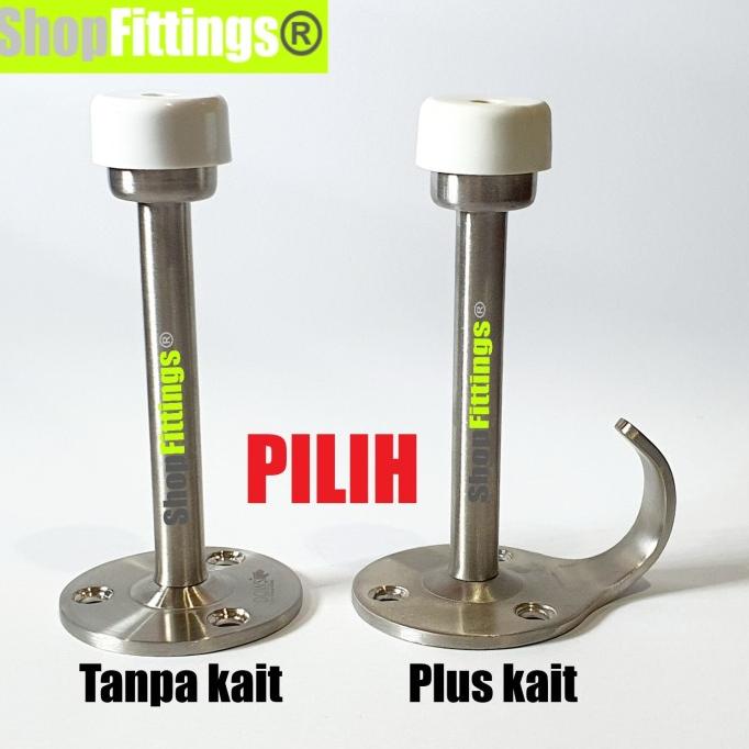 Jual Door Stop Rubber Stopper Hook Karet Besi Penahan Pintu Tahan ...