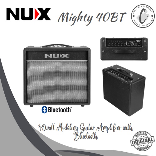 Jual Nux Mighty 40BT 40Watt Electric Guitar Amplifier with Bluetooth 40 ...