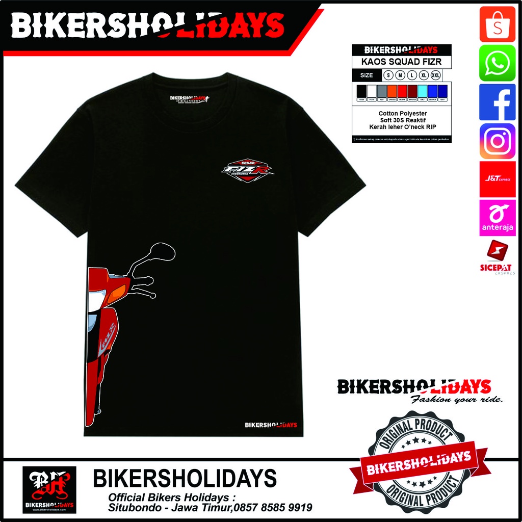 Jual Kaos Yamaha Fiz R / Kaos squad yamaha fiz r BIKERSHOLIDAYS ...