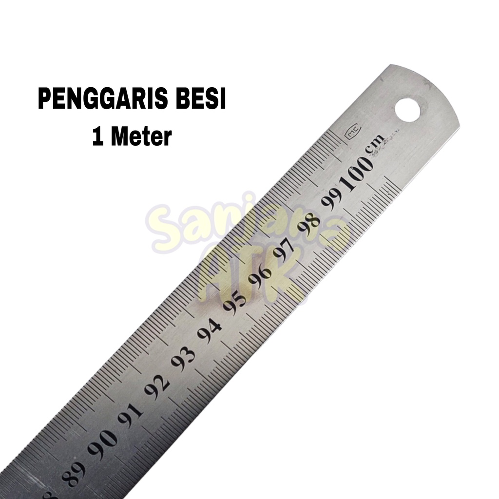Jual Penggaris Besi 1 meter / 100cm Super Tebal | Shopee Indonesia