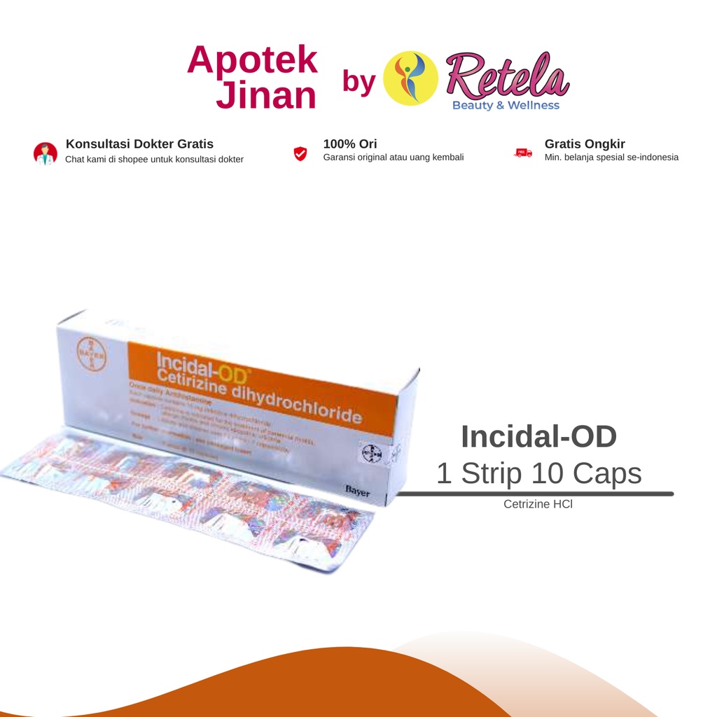 Jual INCIDAL OD 10MG 1 STRIP 10 TABLET | Shopee Indonesia