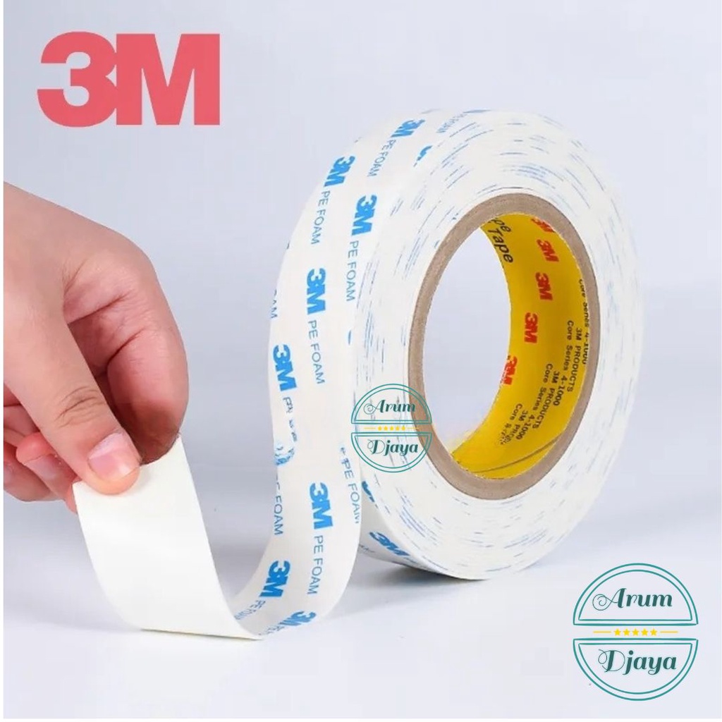 Jual Double Tape 3M Original PE Foam Isolasi Bolak Balik 2cm x 4.5 Meter Original | Shopee Indonesia
