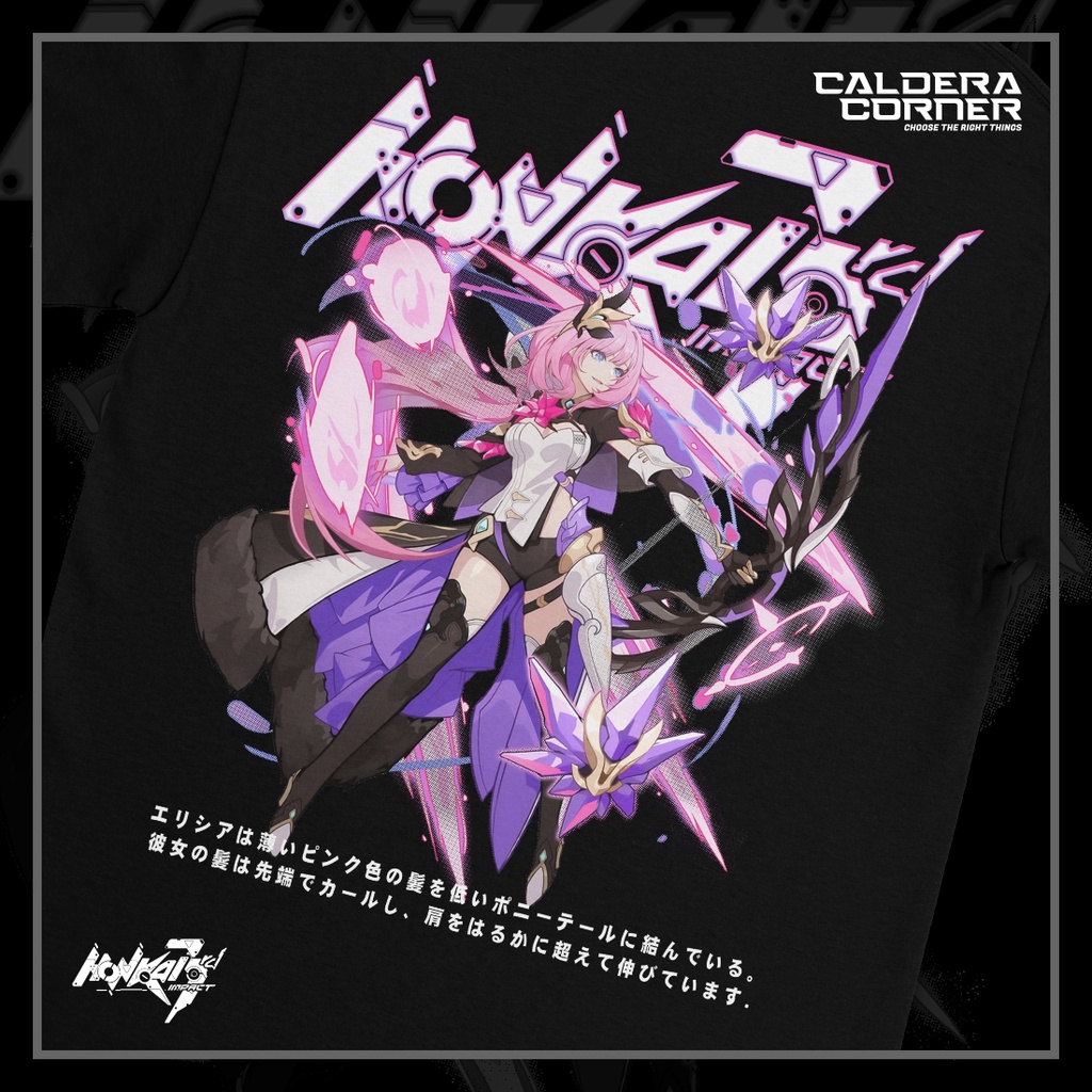 Jual Kaos Game Honkai Impact Elysia Sweet Lady | Shopee Indonesia