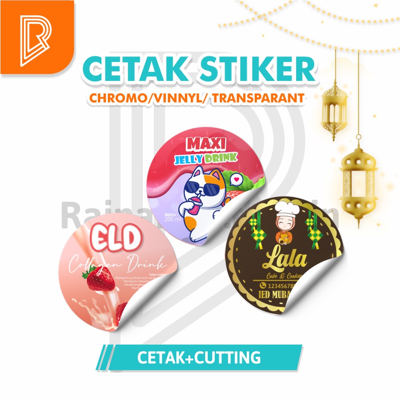 Jual Cetak Stiker Label Makanan / Label Kemasan + Cutting / Cetak ...