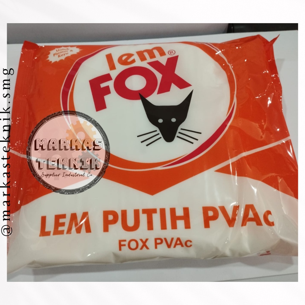 Jual Lem Putih FOX ORANGE PVAc 700 GR / Lem PVAc Putih FOX ORANGE 700 ...