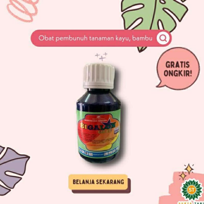 Jual Racun Pohon Kayu / Racun Bambu Big Galon 680 EC 100 Ml Herbisida ...
