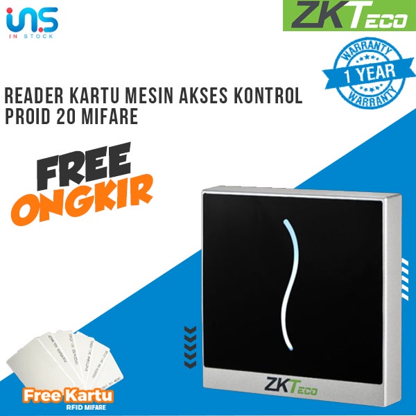 Jual Reader Kartu RFID mesin Akses Kontrol ZKTECO PROID 20 | Shopee ...