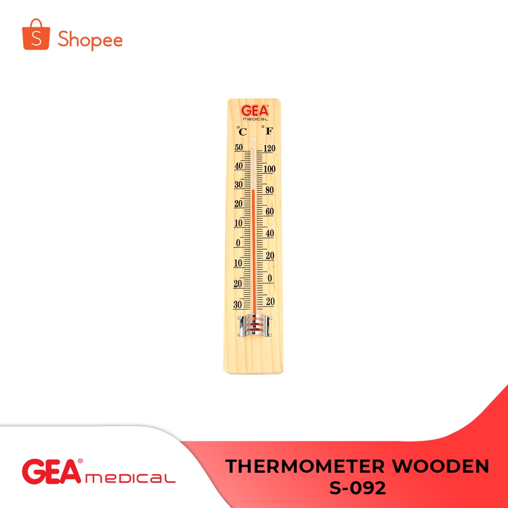 Jual GEA Thermometer Wooden S-092 | Shopee Indonesia