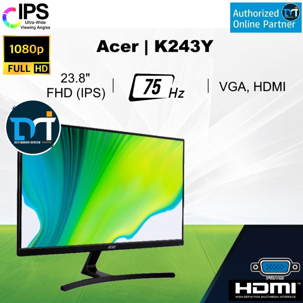 Jual Acer K243Y 24" Inch - FHD IPS 75Hz 1ms Speaker HDMI VGA Monitor ...