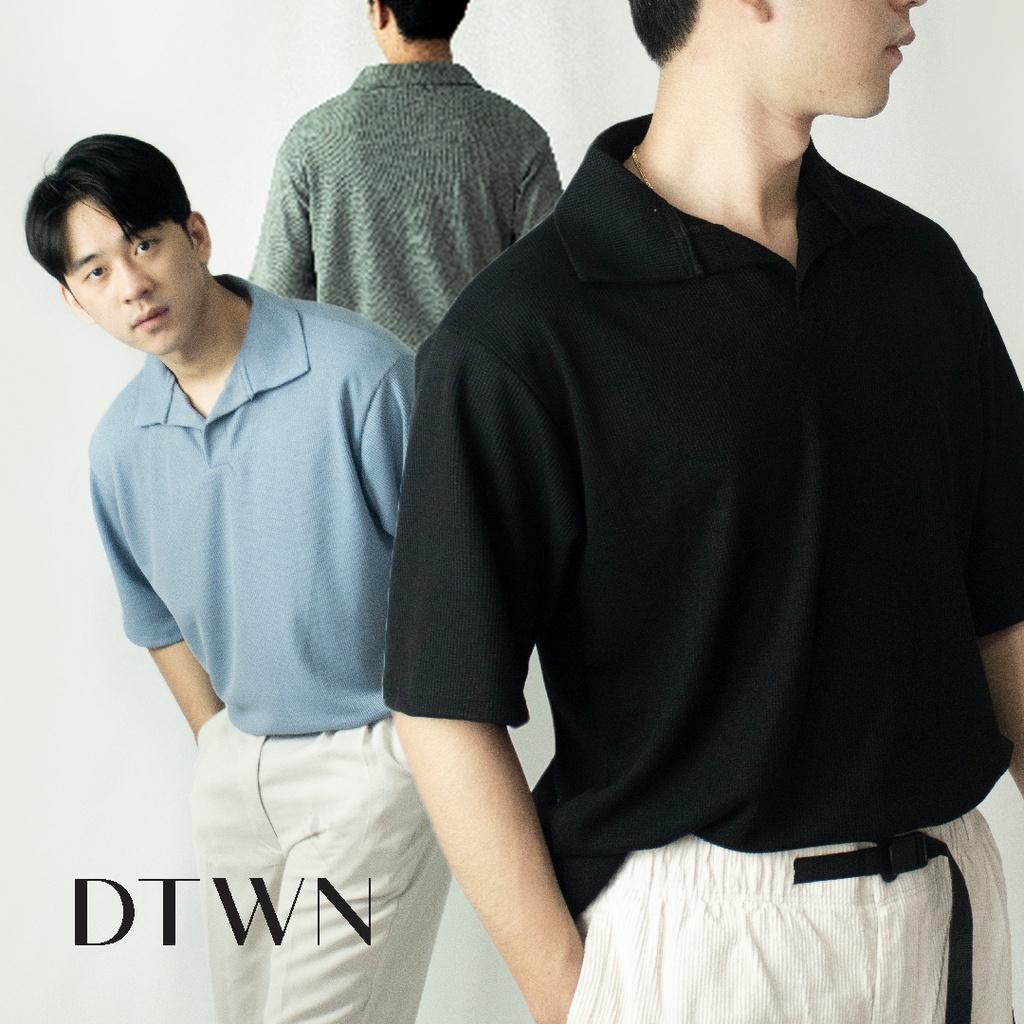 Jual KOREAN OPEN COLLAR OVERSIZE SHIRT | Shopee Indonesia