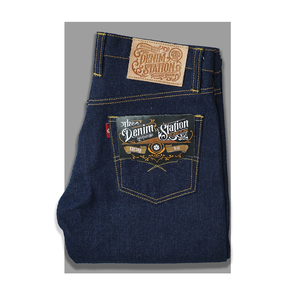 Jual The Denim Station - KRESNA 15oz Indigo Blue Denim (Ready Stock ...
