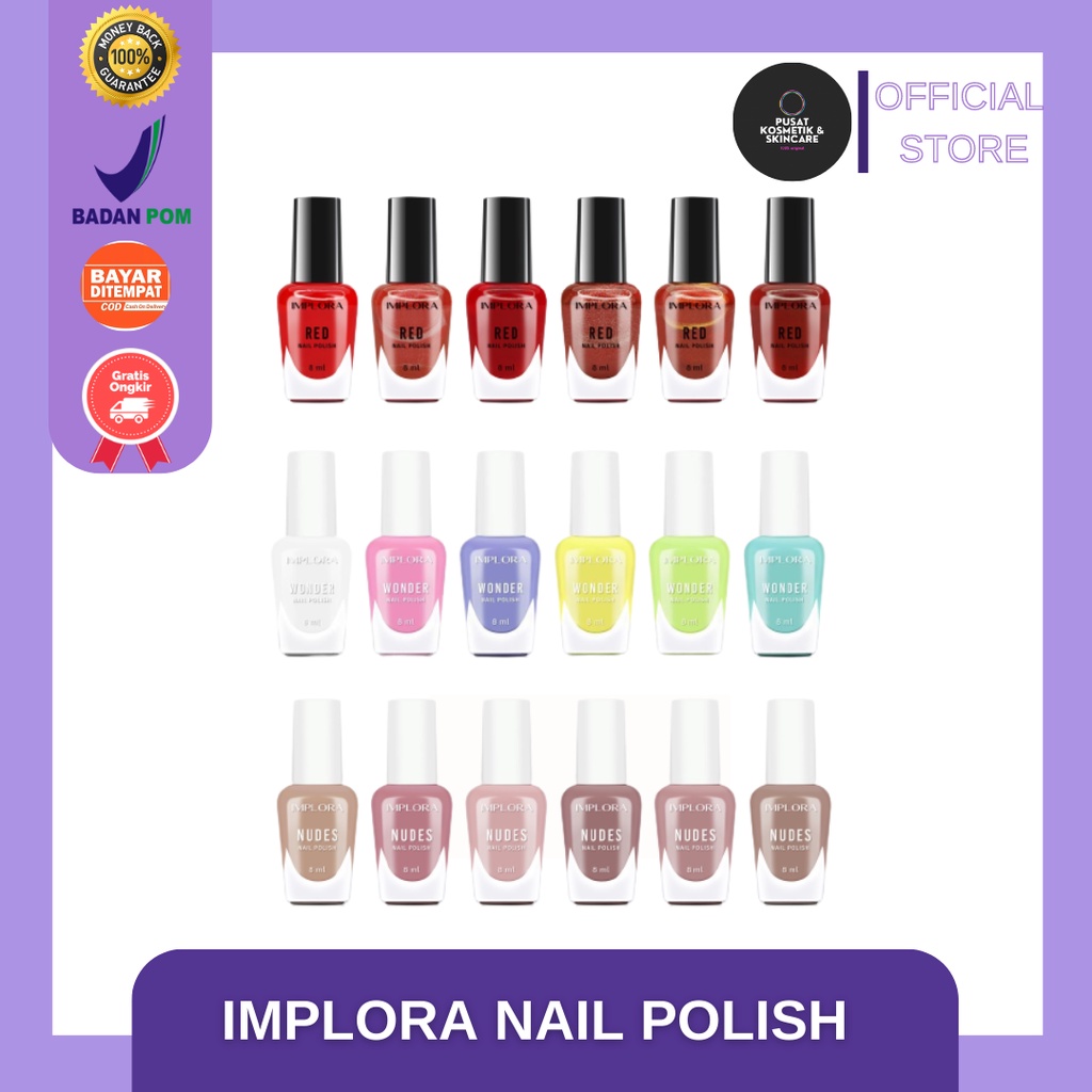 Jual ALL SERIES IMPLORA NAIL POLISH | KUTEK IMPLORA DENGAN WARNA CANTIK ...