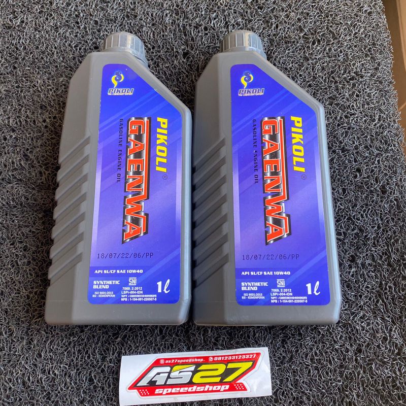Jual Oil pikoli Gaenwa Sae 10w 40 Oli pikoli Racing 1Liter ...