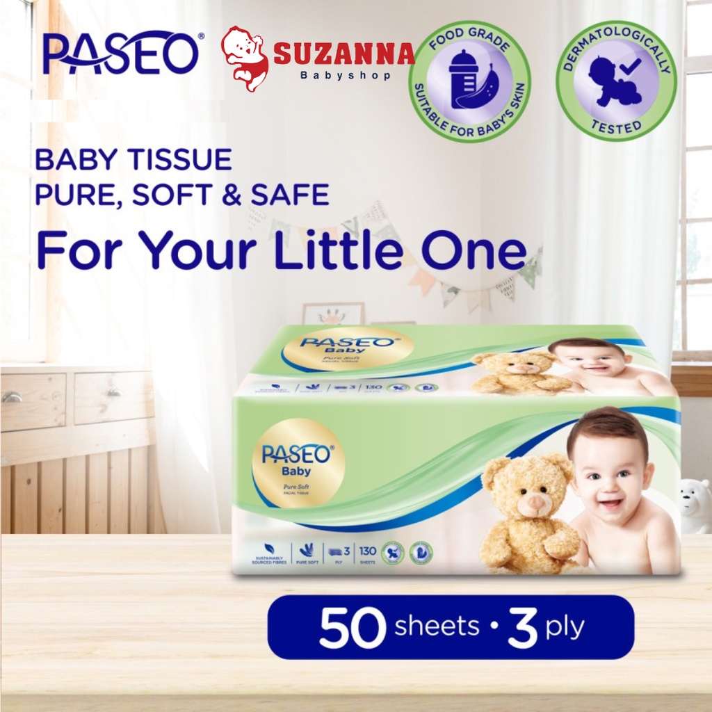 Jual Paseo Baby Pure Soft / Tissue Bayi Travel Pack / Facial Tissue 50 ...
