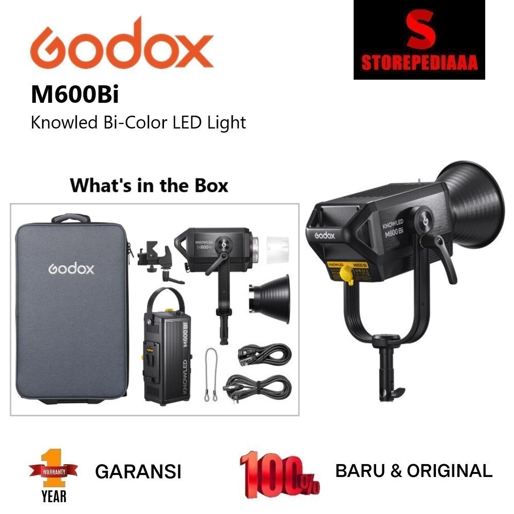 Jual Godox M600Bi Knowled Bi-Color LED Light M600-Bi M-600Bi | Shopee Indonesia