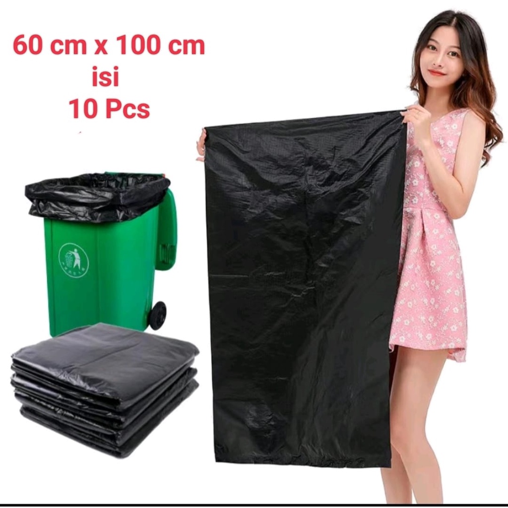 Jual ( Ready Stock / harga 1 pack) HD sampah | Kantong Plastik Sampah 60 x 100 Hitam - Trash Bag ...