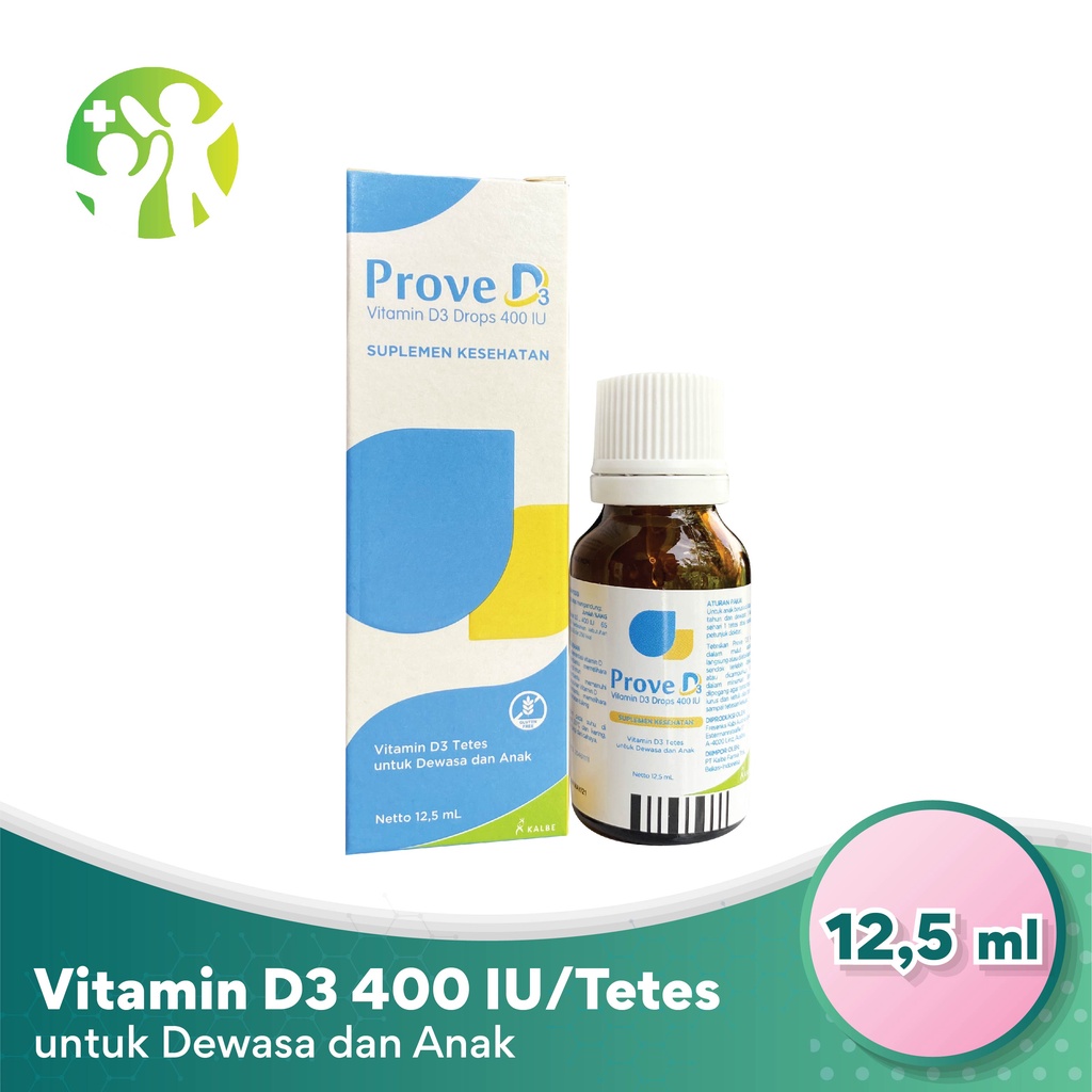 Jual Prove D3 Drop - Vitamin D3 400 IU Tetes 12.5 ml untuk Dewasa dan ...