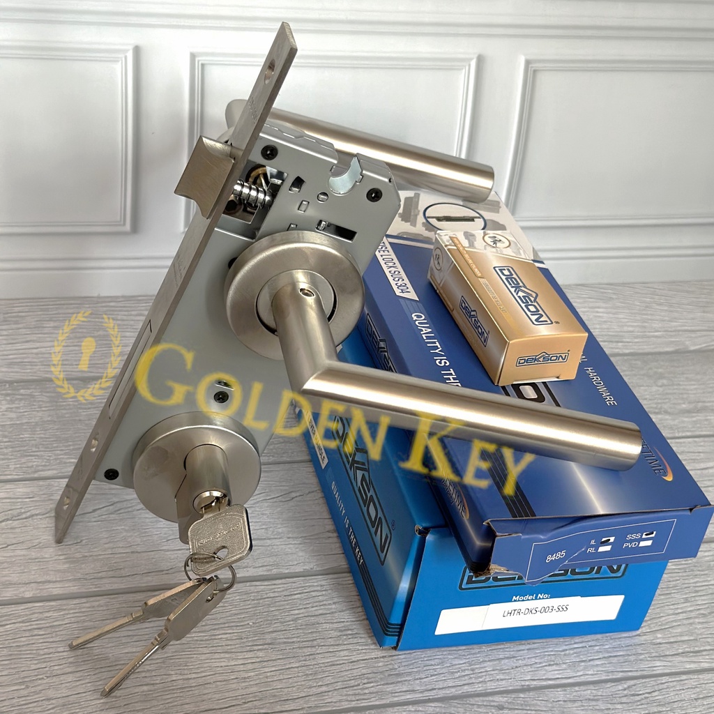 Jual Paket Set Kunci Handle Gagang Pintu Kayu Dekkson Dekson LHTR 0003 ...