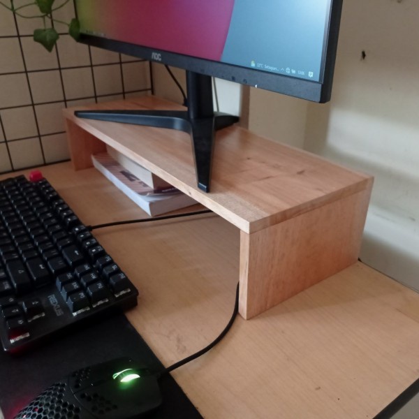 Jual Meja Monitor Alas Monitor Stand Monitor Kayu | Shopee Indonesia