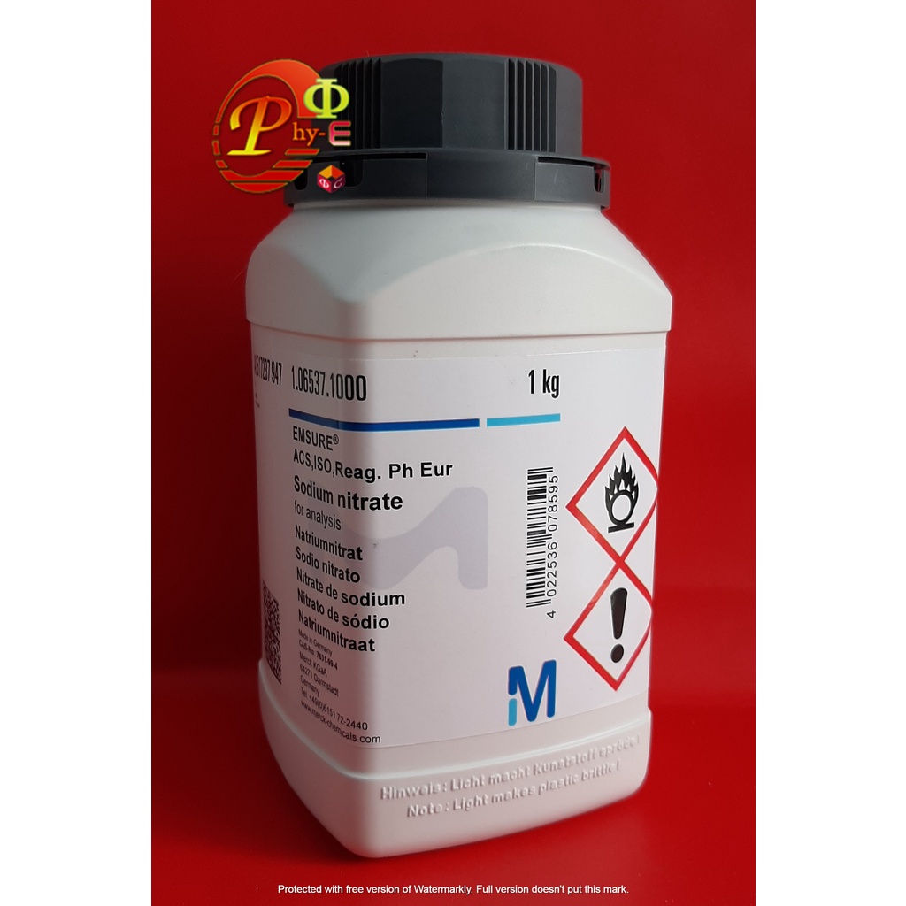 Jual Natrium Nitrat / Sodium Nitrate / NaNO3 Analis MERCK Per gram (Min ...