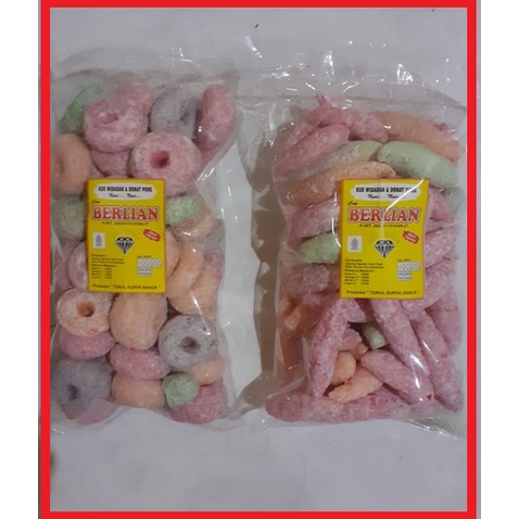 Jual Getas Widaran warna Donut dan Lonjong 140g | snack jadul bahuela ...
