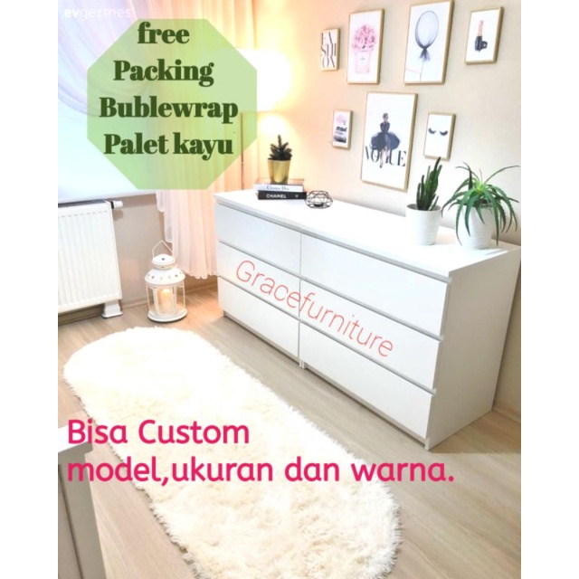 Jual Kabinet 06 laci/Drawer minimalis murah dan berkualitas. | Shopee ...
