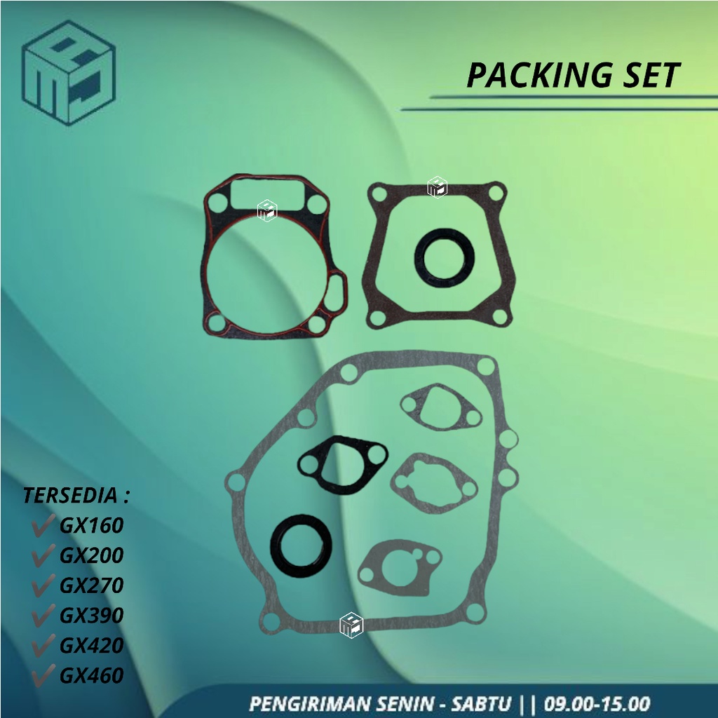 Jual Paking Komplit Full set Gasket Packing Set Perpak Gasket Set Mesin Penggerak Genset GX160 ...