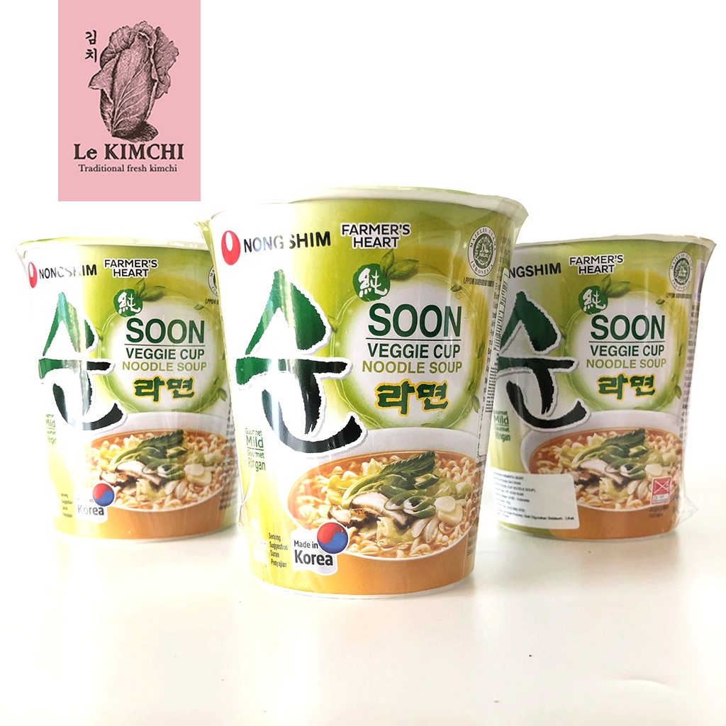 Jual Nongshim Soon Veggie Cup Ramen HALAL - Vegetarian Ramen Korea ...