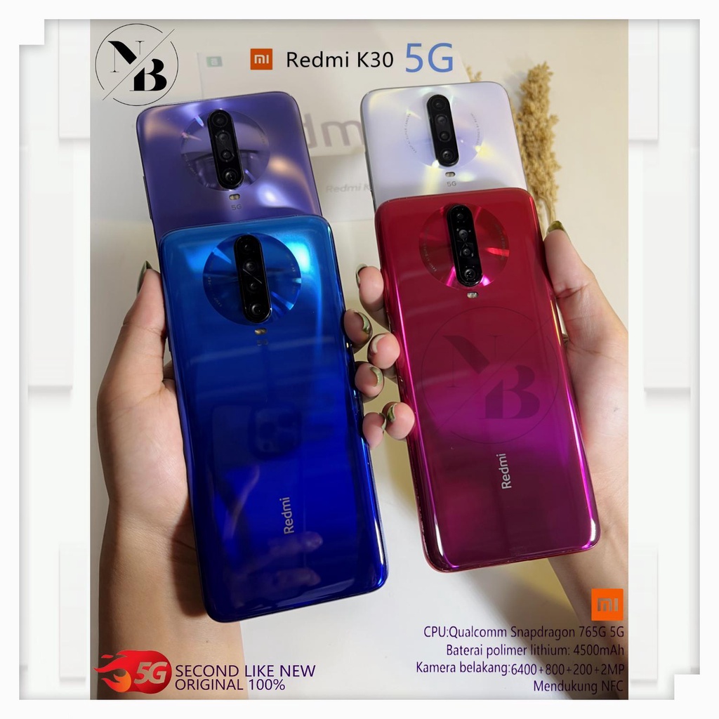 Jual Xiaomi Redmi K30 5G [Qualcomm Snapdragon 765G 5G] 64 Mp Garansi Sinyal Permanen 8GB+128GB ...