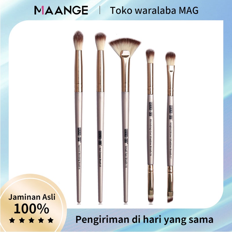 Jual MAANGE 5Pcs Kuas Perona Mata Kuas Makeup Set Kuas Sorot Detail ...