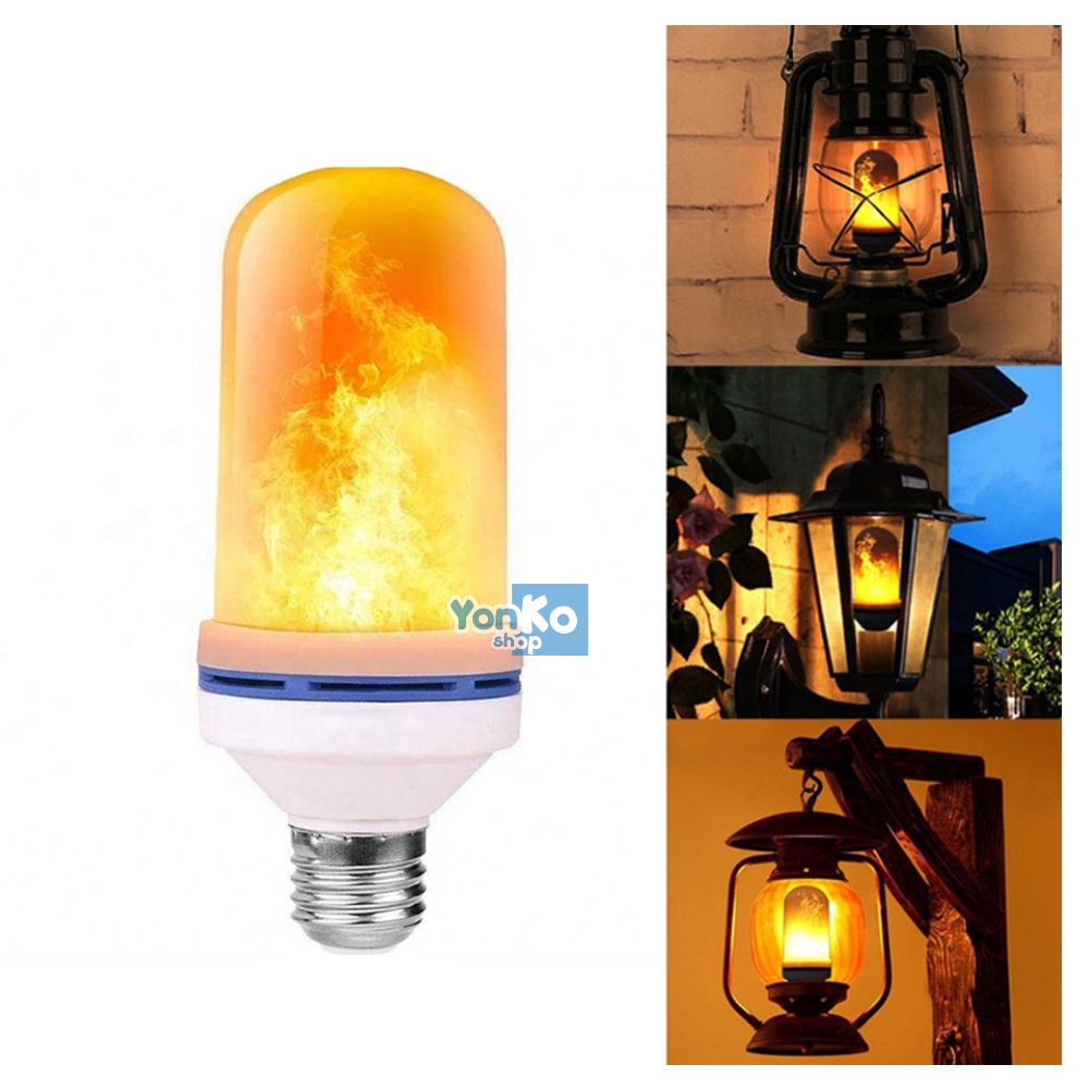 Jual Lampu Api Obor LED Flame Bulb Lamp E27 9 Watt Bohlam Hias Dekorasi ...