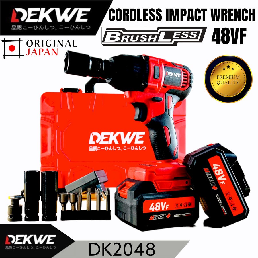 Jual DEKWE IMPACT WRENCH DK-2048 MESIN PEMBUKA BAUT Cordless Impact ...