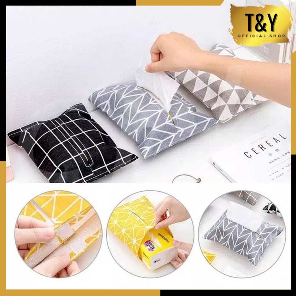 Jual T&Y Tempat Tissue Bahan Kanvas Kain Motif Lucu Cover Sarung Tempat ...