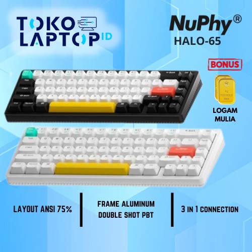 Jual Nuphy Halo65 / Halo-65 Wireless 3in1 Mechanical Keyboard | Shopee ...