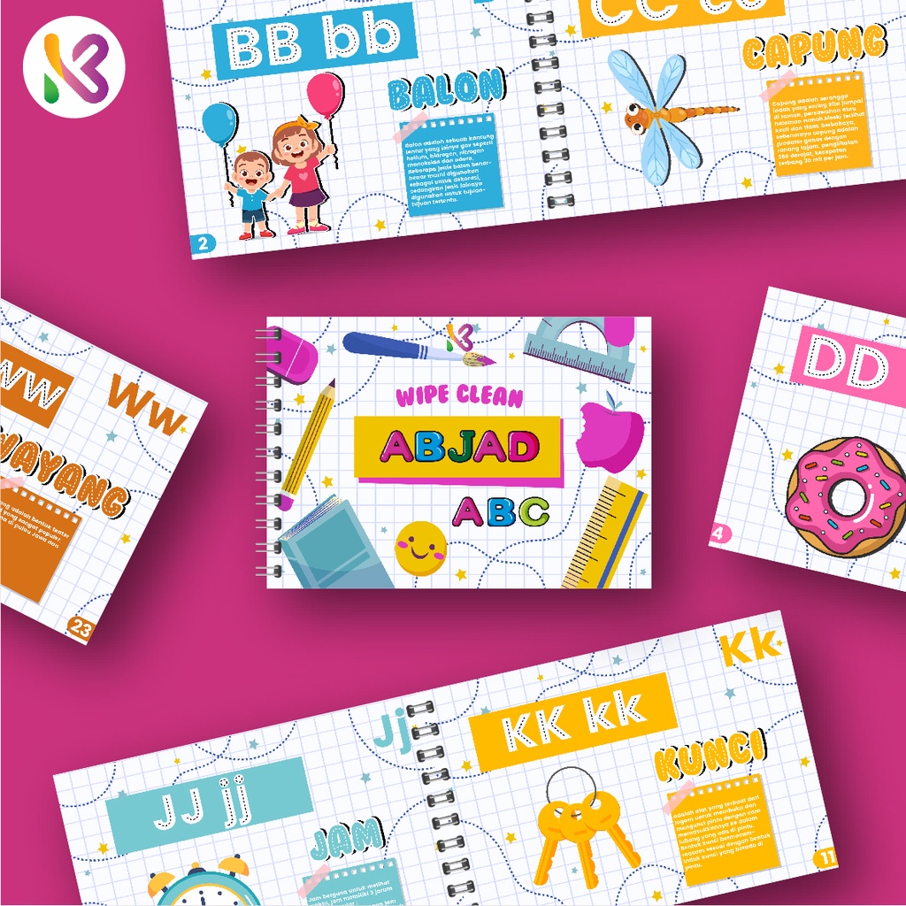 Jual Kamila Kreatif - Wipe Clean Book Series - Activity Book - Buku Aktivitas Edukasi Anak ...