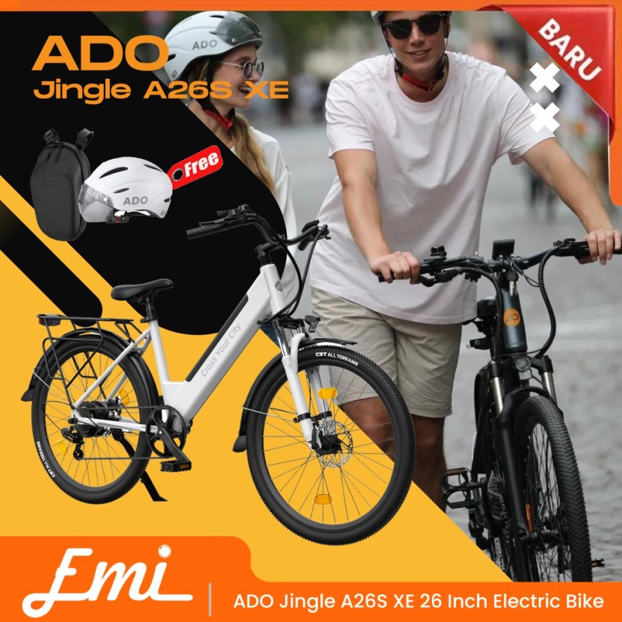 Jual ADO Jingle A26S XE 26 Inch Electric Bike Sepeda Listrik | Shopee ...