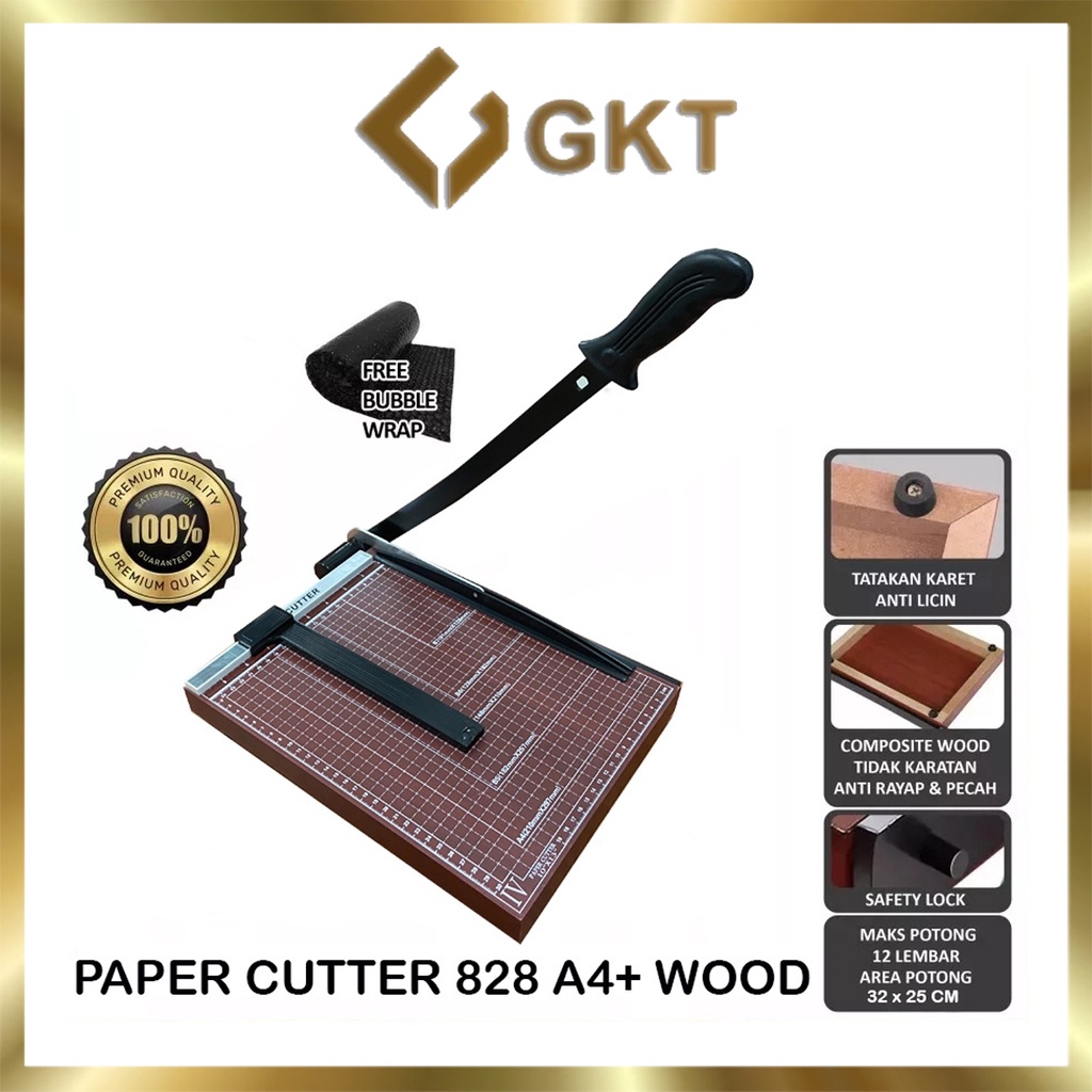 Jual Paper Cutter B4 , A4 , A4+ , A5 Besi/Kayu (Alat Potong/Mesin ...