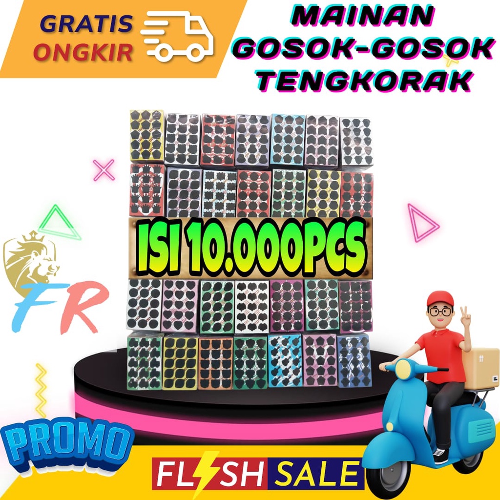 Jual promo gosokan bom tengkorak 15/16/20 titik isi 10.000pcs/mainan ...