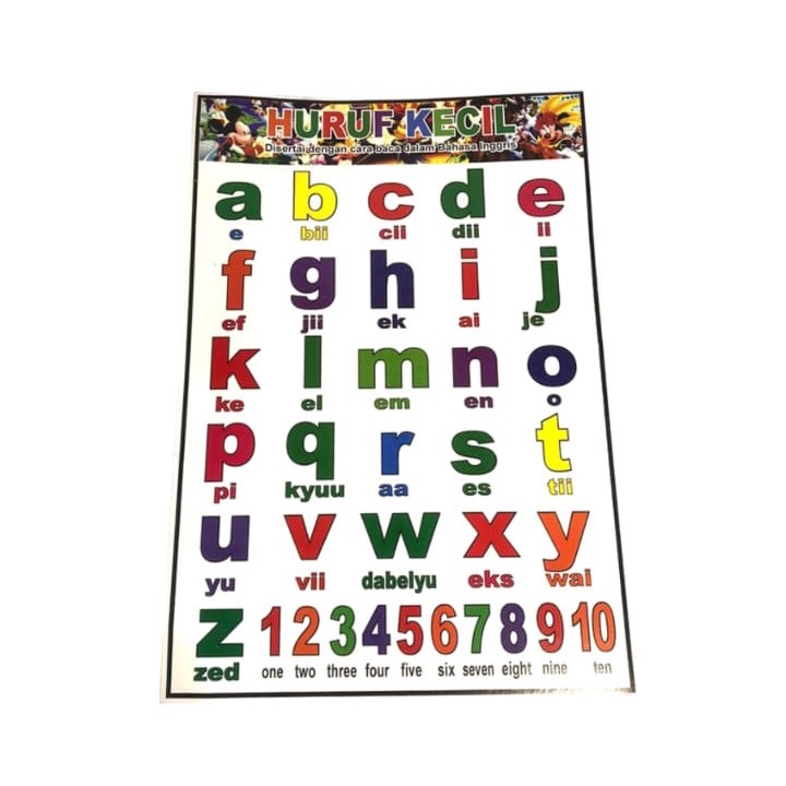 Jual Poster Edukasi Anak / Poster Anak Lembaran : Contoh Huruf Besar ...