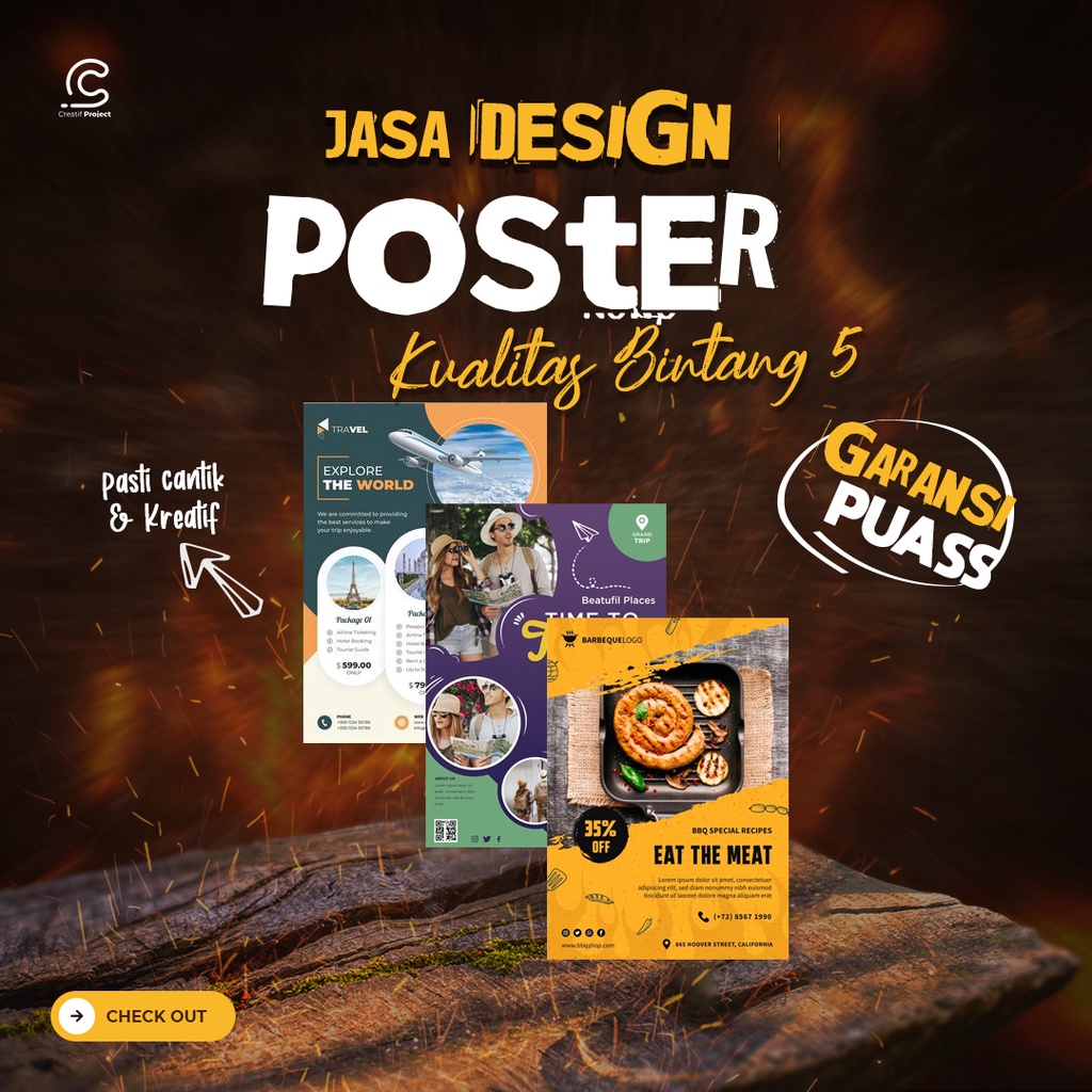 Jual Desain Grafis | Poster Leaflet Kartu Nama Banner Spanduk Pamflet ...