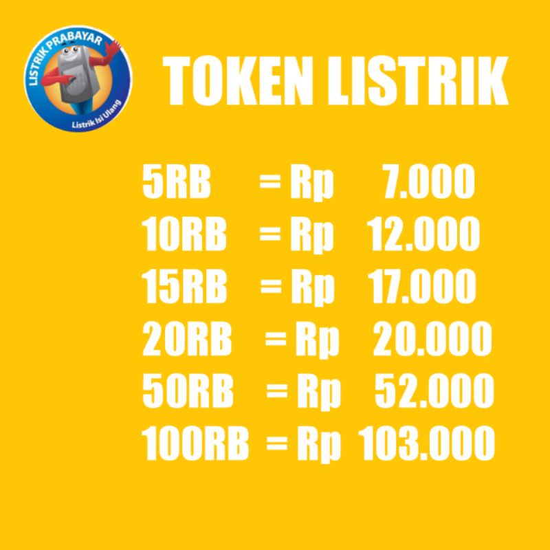 Jual TOKEN LISTRIK PRABAYAR | Shopee Indonesia