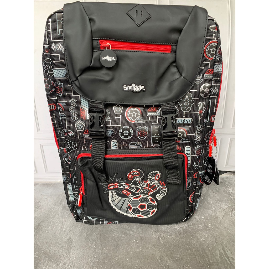Jual SMIGGLE AWAY FOLDOVER BACKPACK BLACK - TAS RANSEL SMIGGLE | Shopee ...