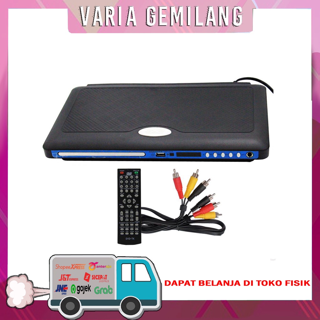 Jual DVD PLAYER MP3 MP4 DVD VCD SVCD USB PORT | Shopee Indonesia