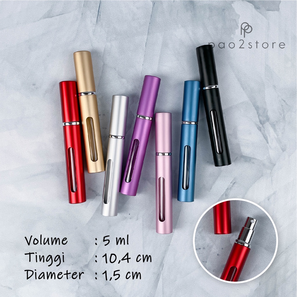 Jual Botol Parfum Mini 5ml Travel Size Spray - Refillable Isi Ulang ...