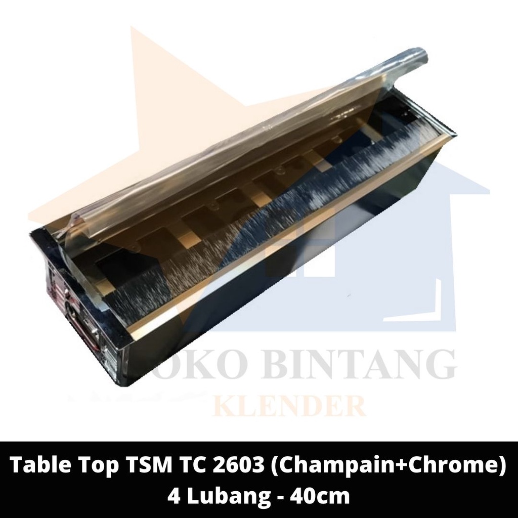 Jual Table Top TSM TC 2603 (Champain+Chrome) 4 Lubang - 40cm | Shopee ...