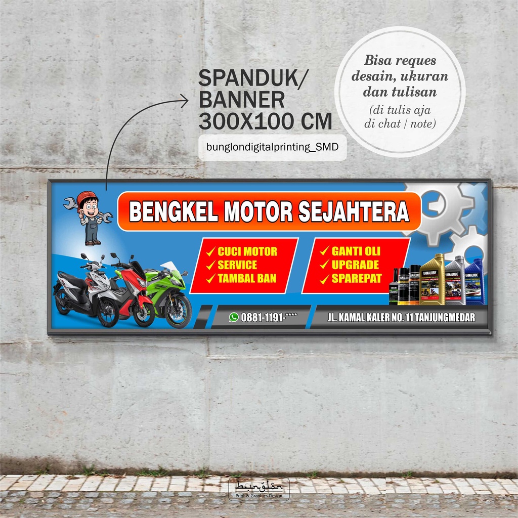 Jual Spanduk, Banner Bengkel Motor Murah | Shopee Indonesia