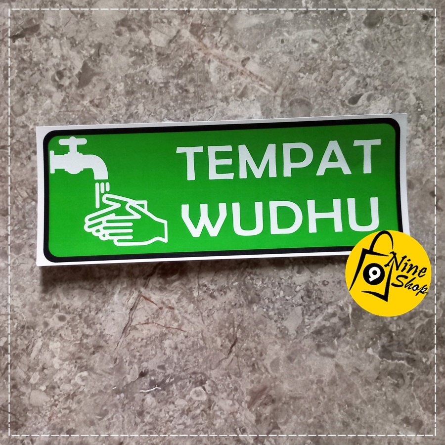 Jual Stiker Tanda Tempat Wudhu Sign Sticker | Shopee Indonesia