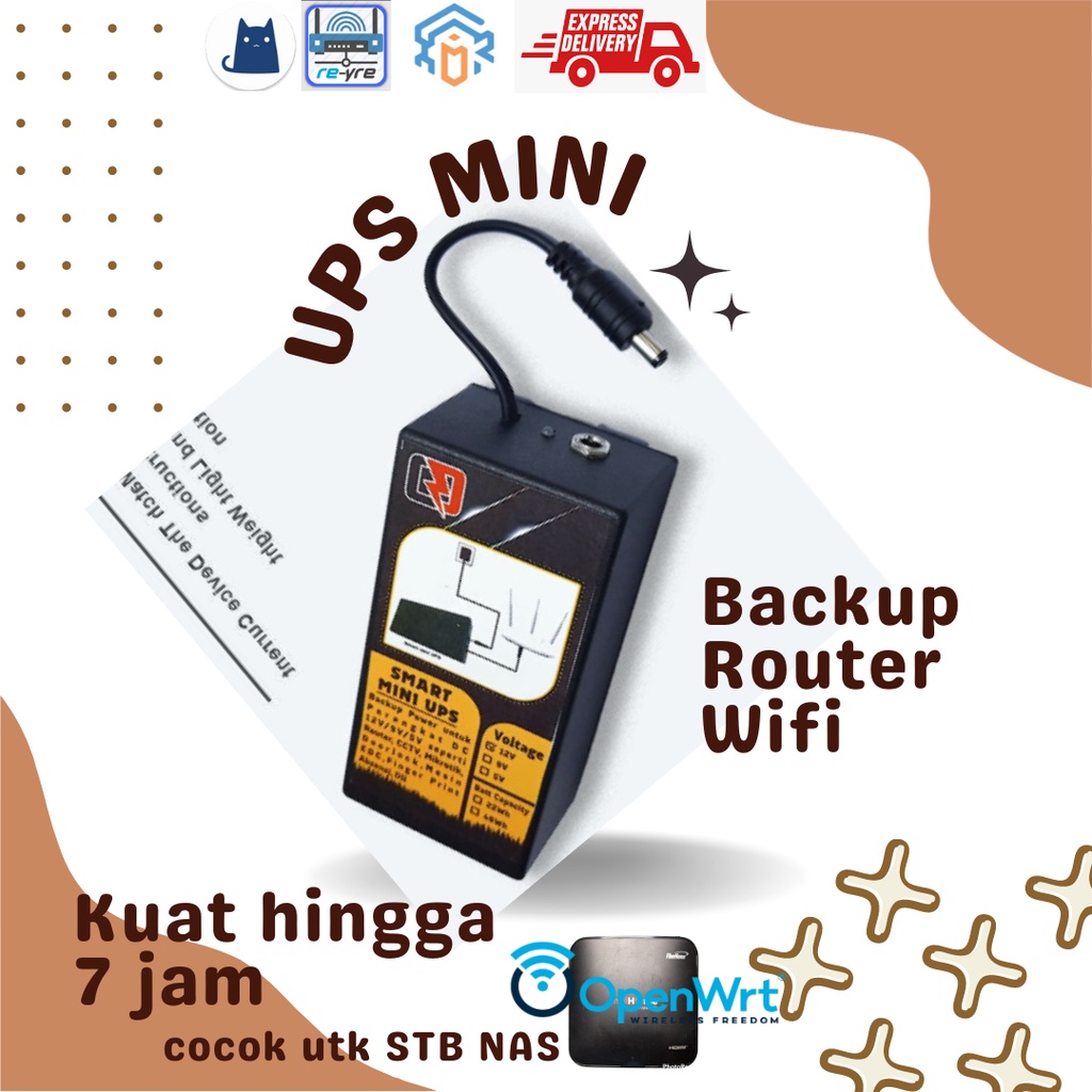 Jual UPS Mini 12V Backup Router STB NAS | Genset Mini STB | Shopee ...