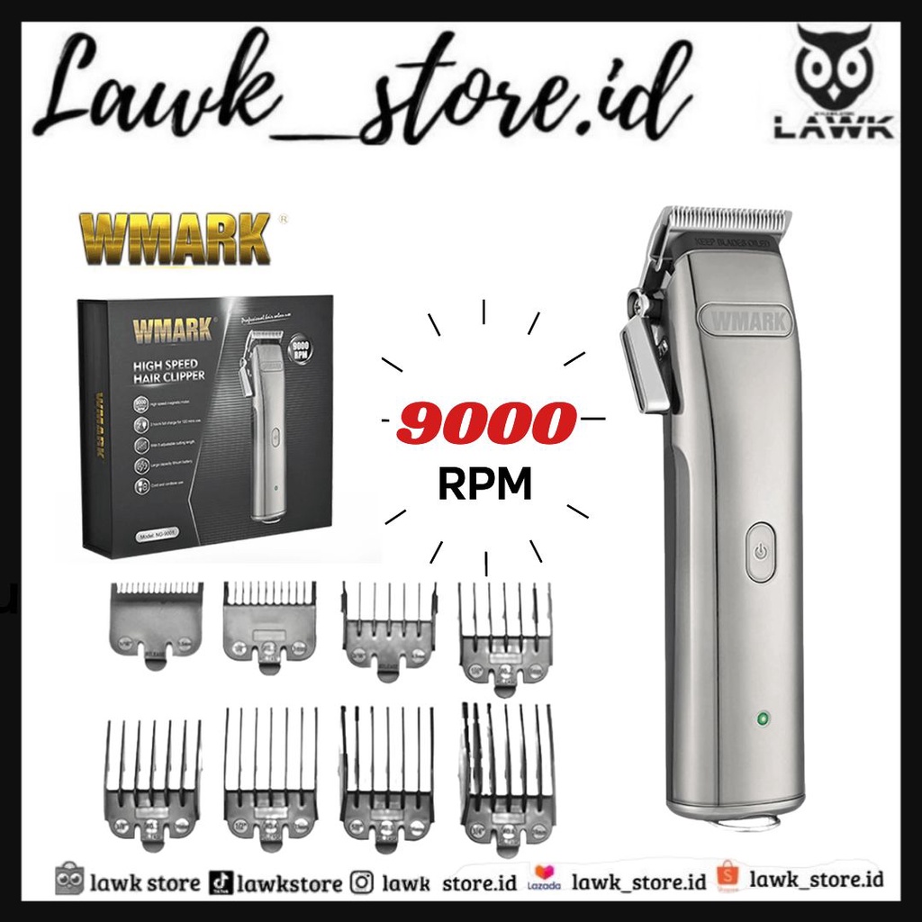 Jual WMARK NG 9001 9000 RPM HAIR CLIPPER / MESIN CUKUR RAMBUT WMARK PROFESIONAL | Shopee Indonesia