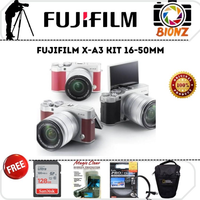 Jual FUJIFILM X-A3 KIT 16 50MM / CAMERA FUJIFILM XA3 KIT 16 50MM | Shopee Indonesia